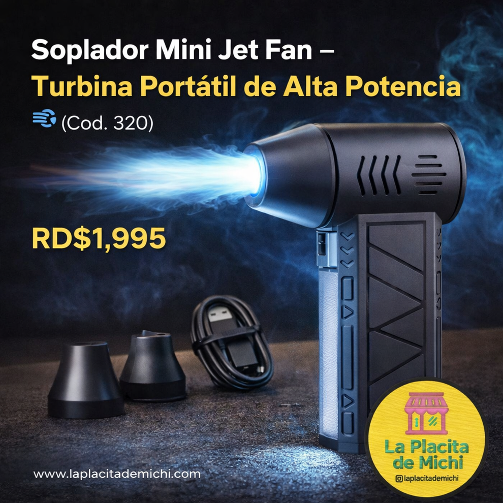 💨🔥 Soplador Mini Jet Fan – Turbina Portátil de Alta Potencia 🔥💨 (Cod ...